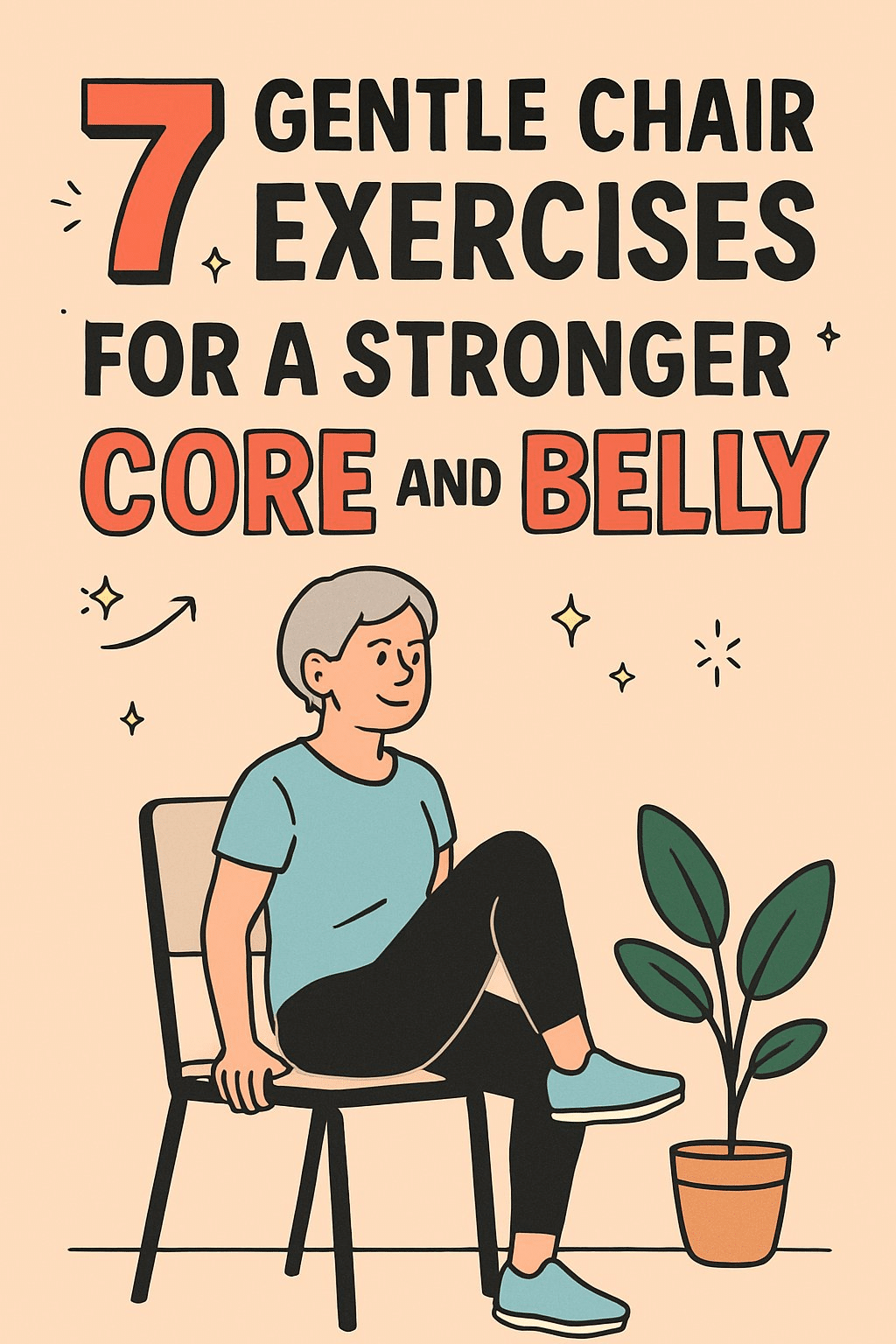 7 Gentle Chair Exercises for a Stronger Core and Flatter Belly (Perfect ...