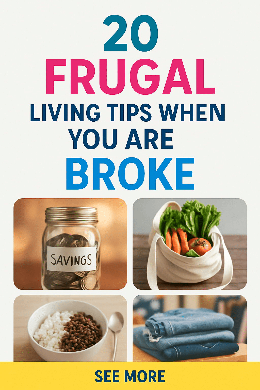 20 Frugal Living Tips When You Are Broke