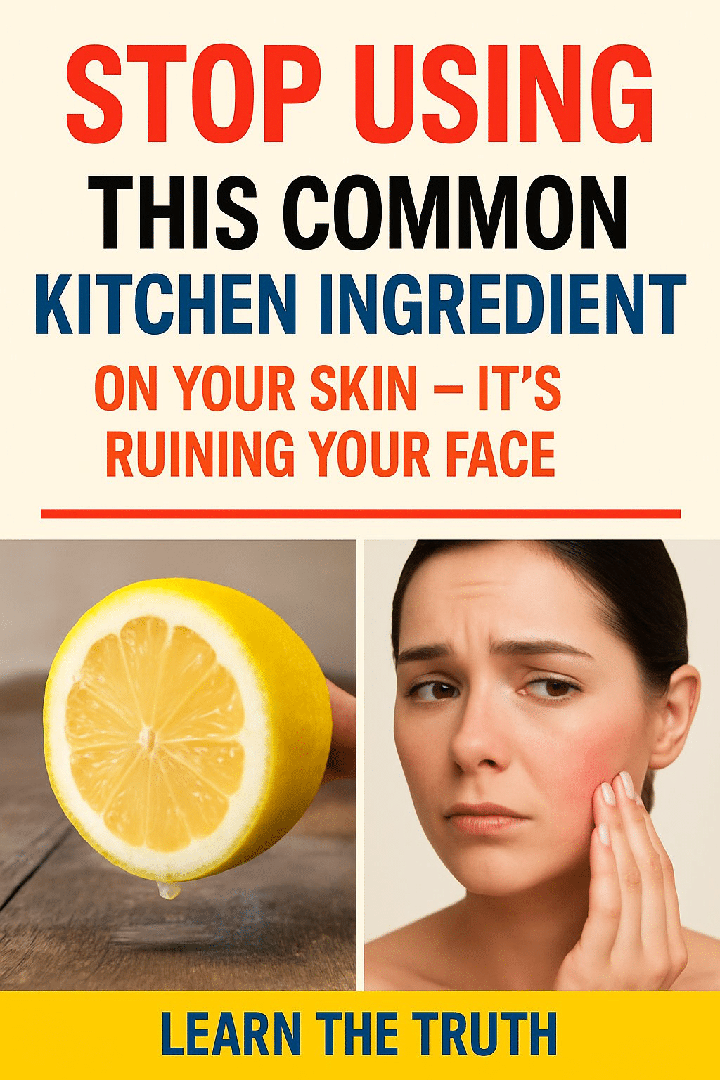 Stop Using This Common Kitchen Ingredient on Your Skin – It’s Ruining ...